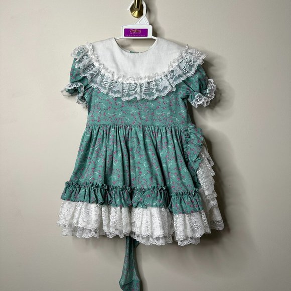 Vintage | Dresses | Vintage Lidl Dollys Floral Girls Pageant Dolly ...